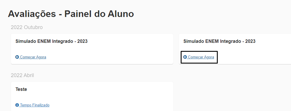 Como localizar as provas – Central de Ajuda - Simulados